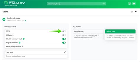 How Can I Enable FA MFA Thinkst Canary