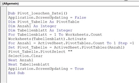 Excel Tipps Und Tricks Mit Diesem Makro Können Sie Alle Pivot