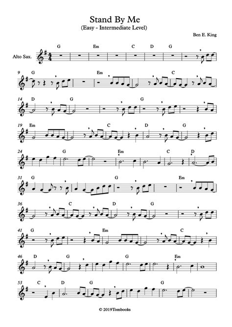 Stand By Me Easyintermediate Level Alto Sax