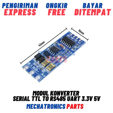 Modul Konverter Serial Ttl To Rs485 Uart 33v 5v Converter Module Lazada Indonesia