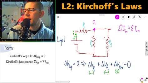 Kirchoff S Laws Lecture Circuits YouTube