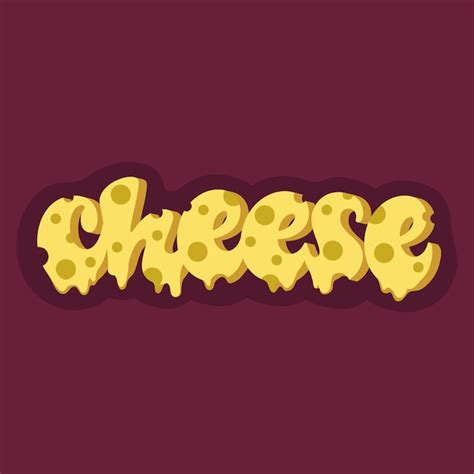 Diseño De Letras De Queso Descargar Vectores Premium