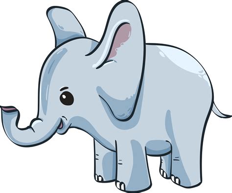 Gambar Gajah Kartun Png Gambar Kartun Gajah Yang Digambar Tangan Png Images And Photos Finder