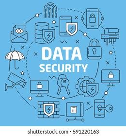 Conceptual Display Data Security Internet Concept Stock Illustration Shutterstock