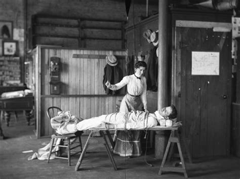 Woman Strapped Down To Table