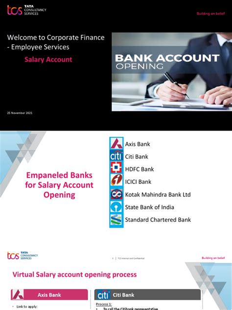 Salary Account Opening Process Empaneled Banks List Download Free Pdf Identity Document