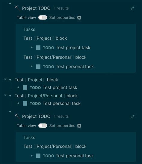 Find All Tasks Under Blocks Tagged With Project Namespaces Queries
