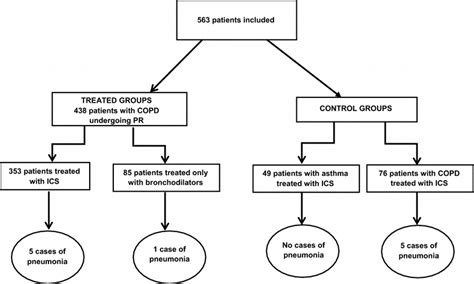 Study Flowchart And Grouping Copd Chronic Obstructive Pulmonary