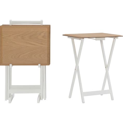 Tidy Tray Tables Naturalwhite Value City Furniture