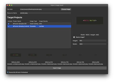 Importing Images Mfractor Documentation