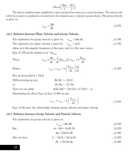 Solved Now How To Find The Relation Between Group Velocity