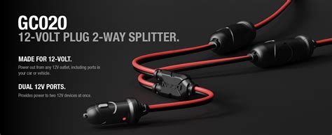 Amazon Com NOCO GC Volt Plug Way Splitter Red And Black Electronics