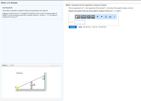 Solved To Be Able To Calculate An Object S Velocity Using Chegg