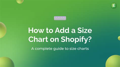 How To Create A Size Chart On Shopify
