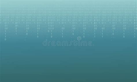 Falling Binary Code Background Stock Vector Illustration Of Coding