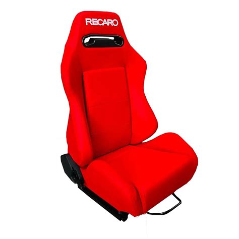 Butacas Recaro Italy Tela Roja Logo Grande Reclinables Par Reaxion Racing