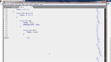 Part 7 Working With Copyright Psd To Htmlcss In Urduhindi Youtube