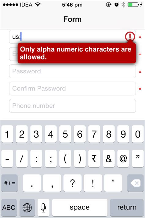 Uitextfield Validation For Ios Thinkotech