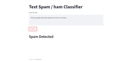 GitHub Bhargav Spam Ham Classification In This I Created A Web App Which Predicts Whether