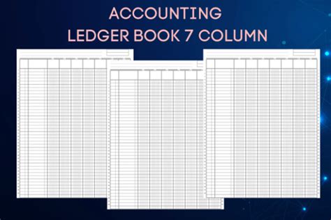 Accounting Ledger Book 7 Column Graphic By Alouma Sriti · Creative Fabrica Accounting Ledger Book 7 Column Graphic By Alouma Sriti · Creative Fabrica