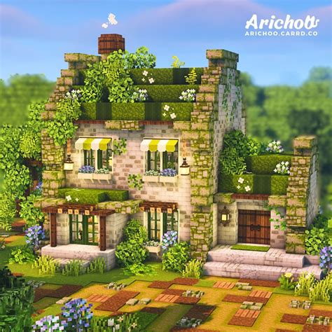 Mossy Cottage World Download Arichoo Minecraft Houses Minecraft