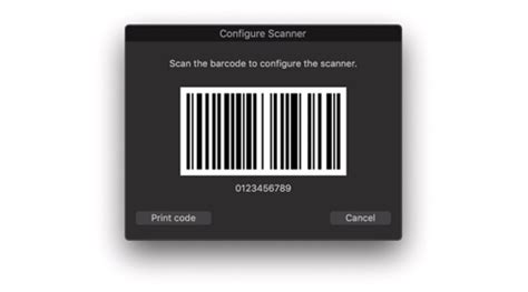 Configuring The Barcode Scanner Home