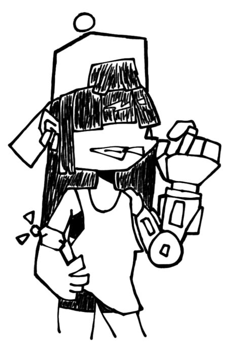 Robotic Arm Girl Sketch By Maganance On Newgrounds