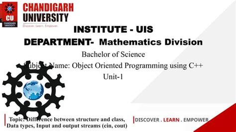 Data Types And Inputoutput Streamspptx — Description Pptx