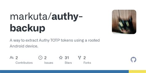 Github Markuta Authy Backup A Way To Extract Authy Totp Tokens Using