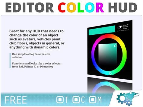Second Life Marketplace Editor Color Select Hud