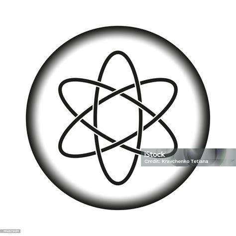 분자 원자 중성자 실험실 아이콘입니다 벡터 일러스트 레이 션입니다 주당순이익 10 사과 속심에 대한 스톡 벡터 아트 및 기타