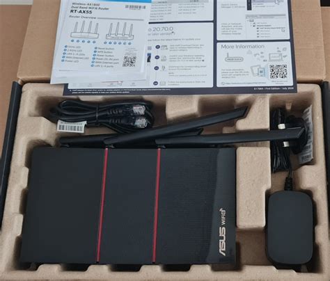 Asusrt Ax55 Ax1800 Wifi 6 Dual Band Router Computers And Tech Parts