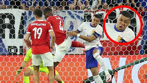 Euro 2024 France Austria Kylian Mbappés Nose Injury On Video