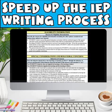 Special Education Writing IEP Help Guide For Inclusion How To Write IEPs With Goal Bank