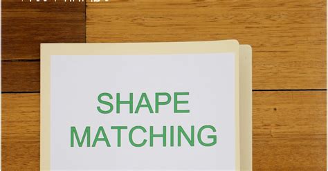 Mamma That Makes Shape Matching File Folder Game