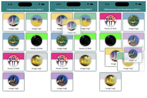 How To Apply Item Reordering To Collectionview Griditemslayout In Maui