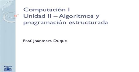 Algoritmos Y Programación Estructurada Pdf Document
