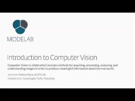 Intro To Computer Vision First Order Derivatives YouTube Computer Vision Intro How To