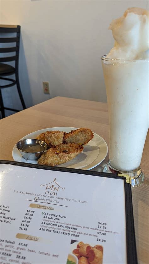 Menu At Pin Thai Restaurant Farragut