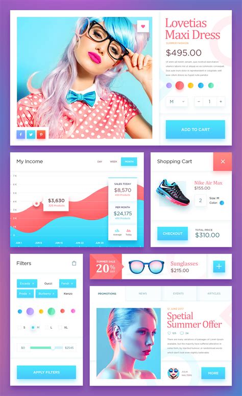 25 Excellent UI Kit Design Examples Behance