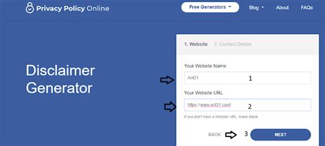 How To Create A Disclaimer Page Arif