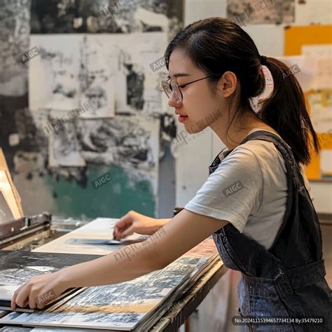 Ai创作图美术生补习 美术高考培训 高考美术培训 林风眠画室 美术高考班 美术生高考班 高考美术班 艺术高考培训 美院学生临摹创作 艺术高考班 艺术高考补习 艺考生画画 逛画展的女孩 插画绘画