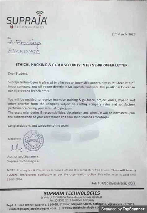 Bhavishya Ambati On Linkedin Santhoshchaluvadi Santhoshchaluvadi Cybersecurityinternship