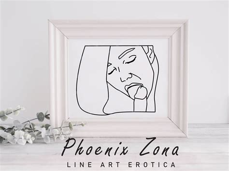 Erotic Line Art Digital Download SVG PNG Pdf Oral Sex Couples Minimal Line Art Erotic