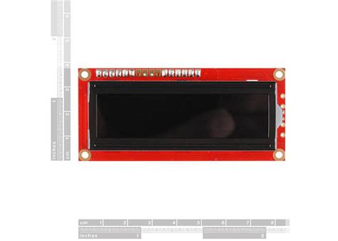 sparkfun serial enabled 16x2 lcd white on black 3 3v