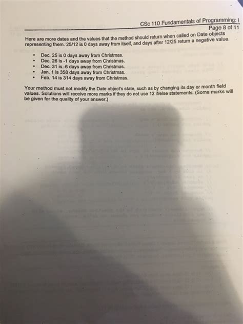 Solved Csc 110 Fundamentals Of Programmingi Page 7 Of 11