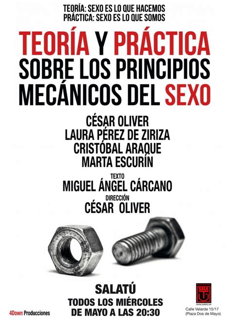 TEORÍA Y PRÁCTICA SOBRE LOS PRINCIPIOS MECÁNICOS DEL SEXO Proyecto Duas