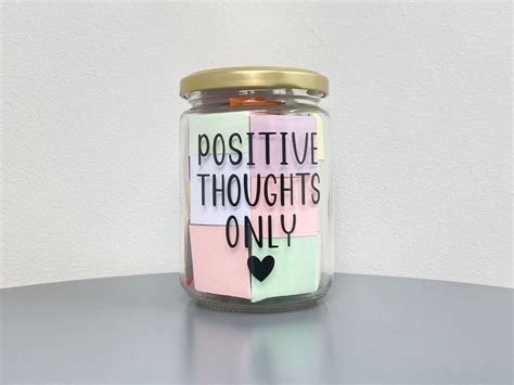A Jar Of Positivity Positive Thoughts Only 50 Quotes Post Send Direct Self Care
