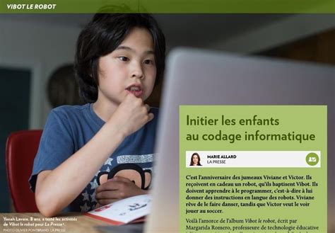 Initier Les Enfants Au Codage Informatique La Presse Codage Informatique Informatique Codage