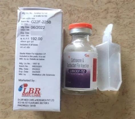 Ceftriaxone Tazobactam Injection 1 125 Gm At ₹ 192 Vial In Bettiah Id 2851116675797